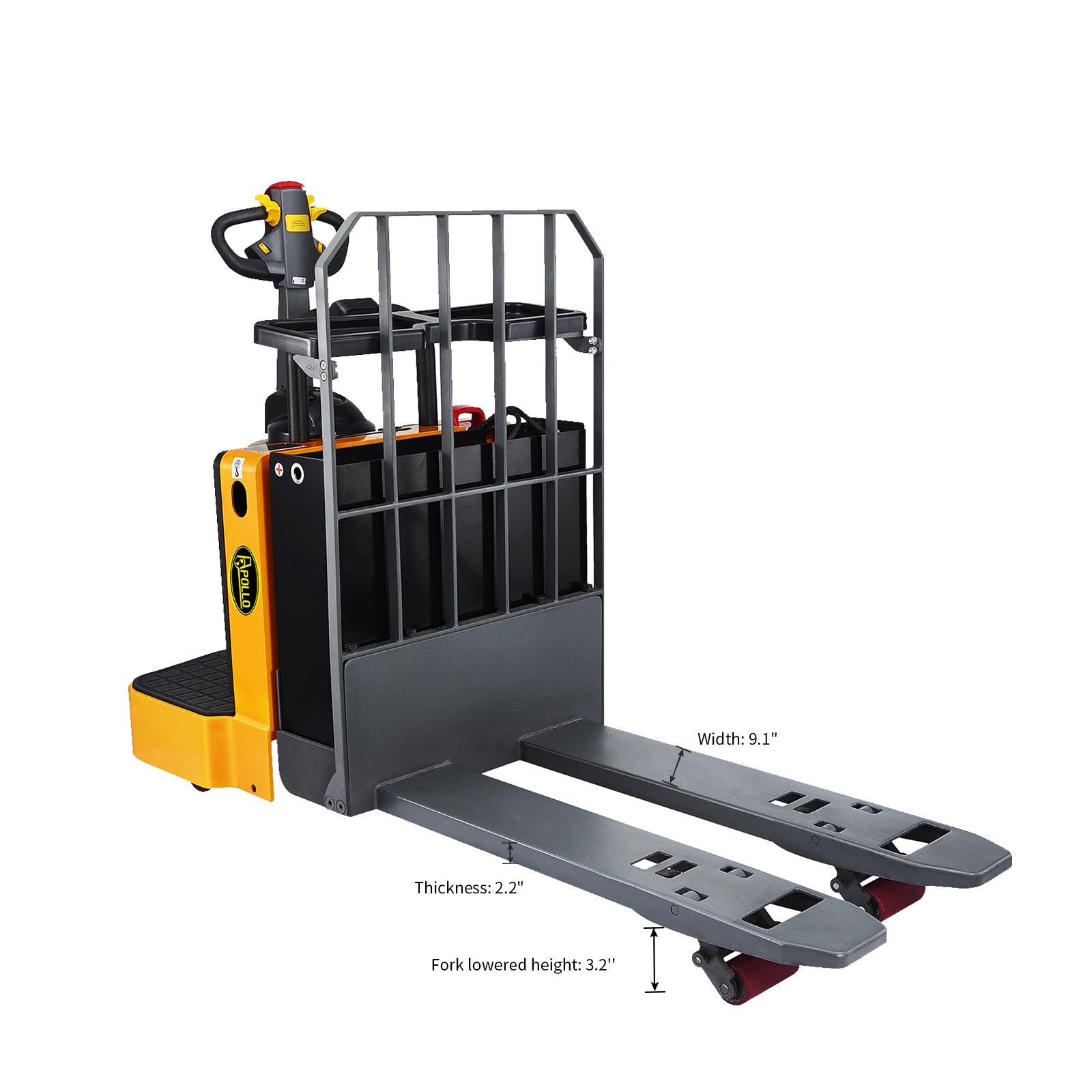 Full Electric End Control Pallet Jack 5500lbs. 48" x27" A-1024