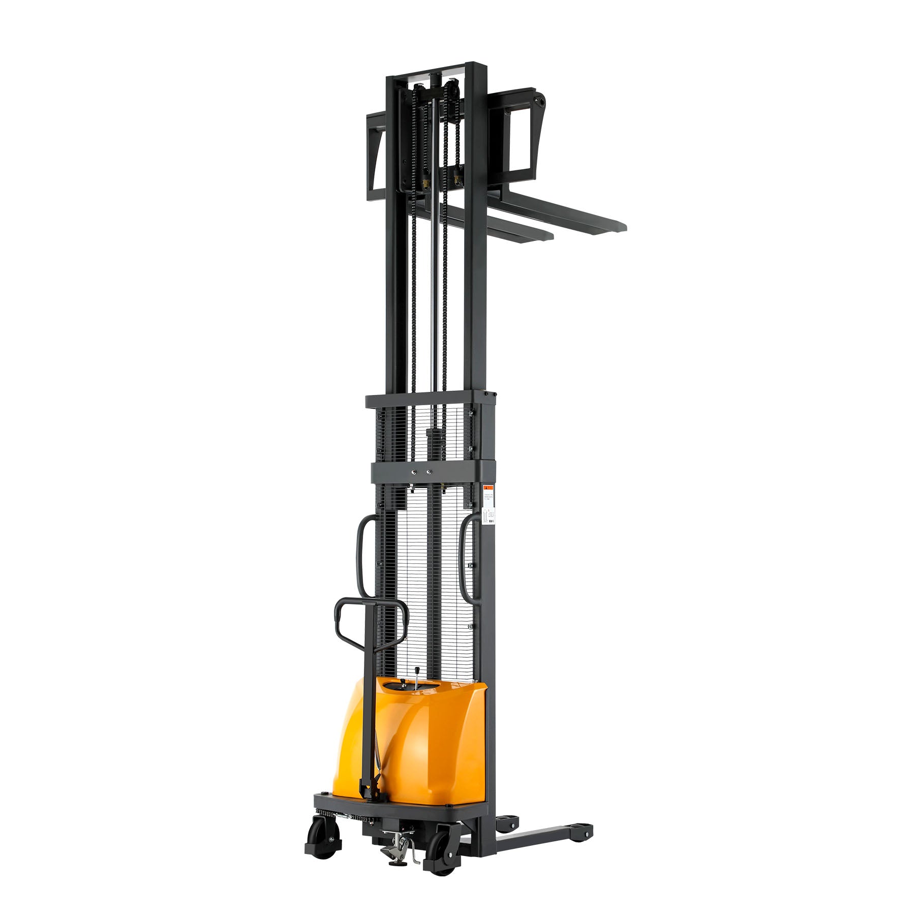 Semi-Electric Power Lift Fixed Stacker 3300lbs 118"Lifting A-3016
